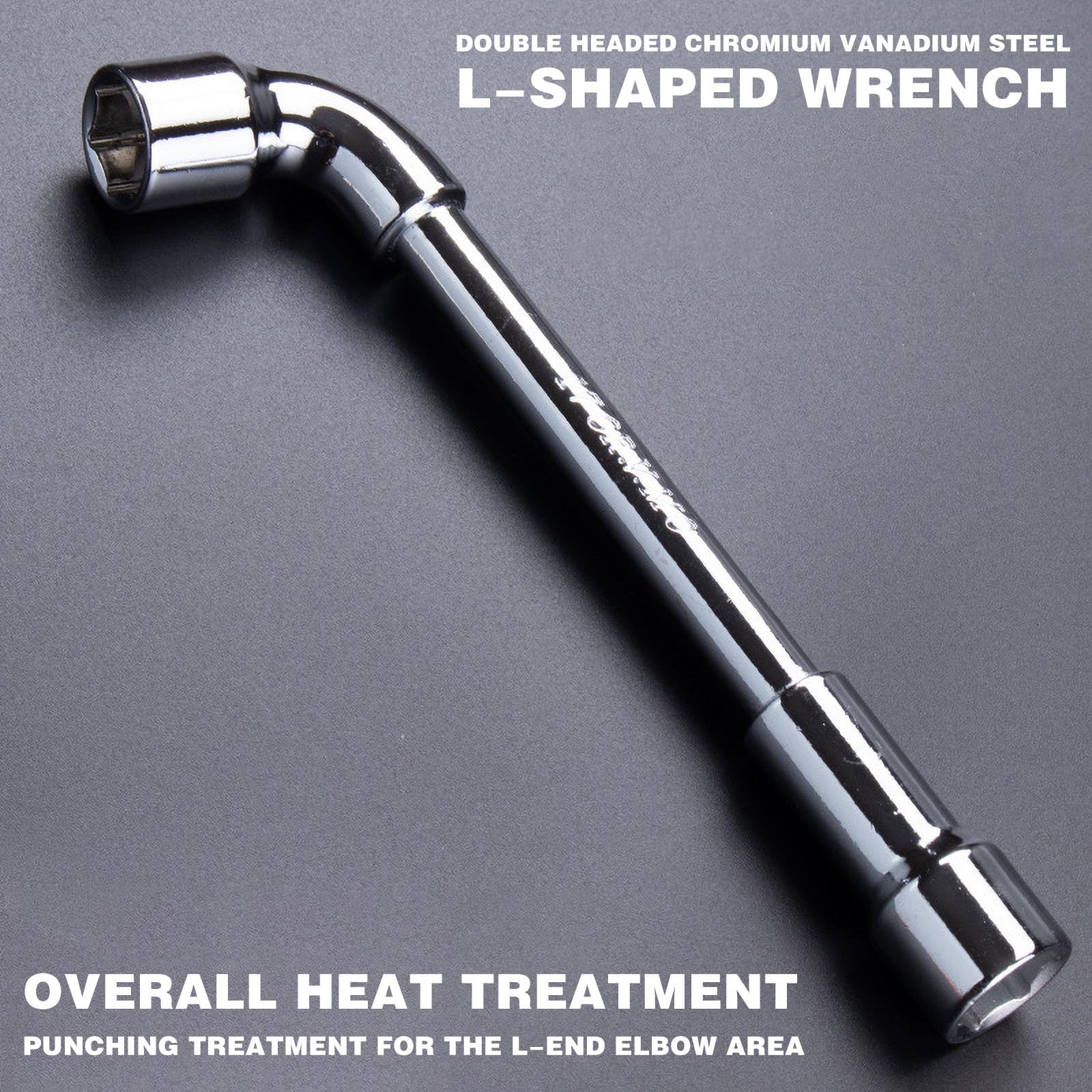 EDHITNR Clearance Metric L Shaped Angled Hex Socket Wrench Plated, Double-Head Elbow Hex Wrench ...