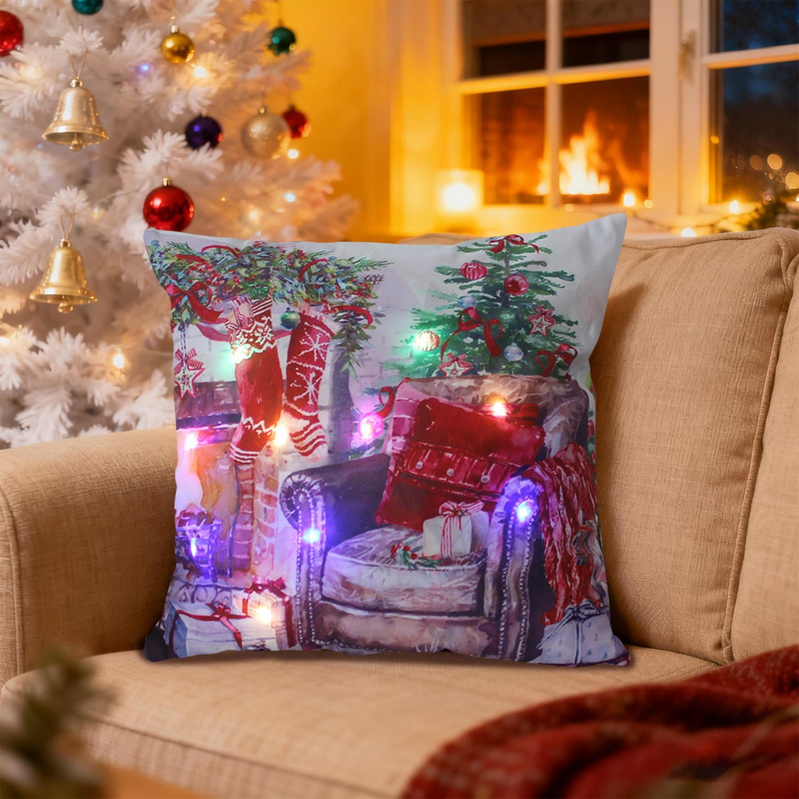 Click here for Yunuuuoa 18x18 Inch Christmas Led Pillowcase Flash... prices