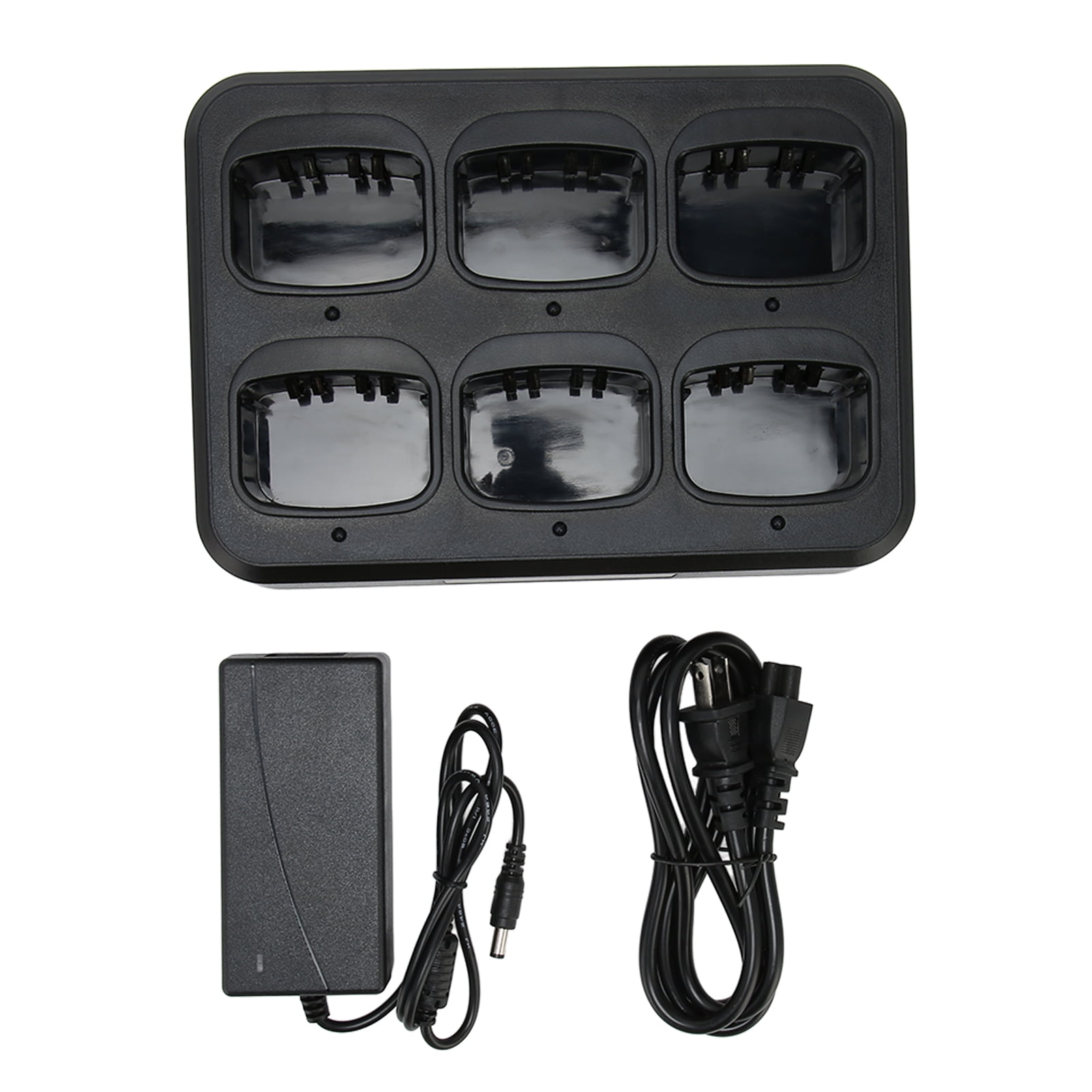 Cargador Walkie Talkie de 6 vías Brillar carga rápida apto para GP328 ...