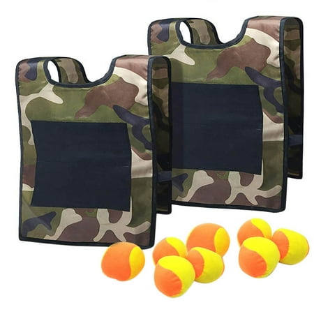 Mymisisa Stick Ball Vest Sticky Target Balls Vest Dodge Ball Game for ...
