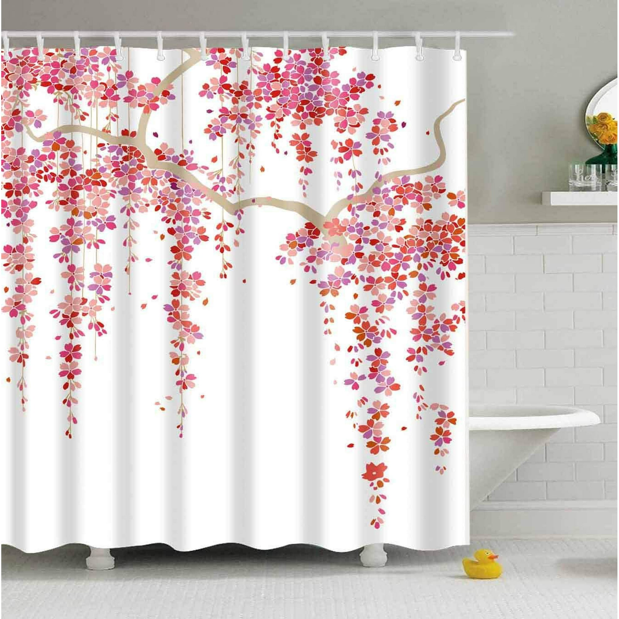 Click here for Leining Cherry Blossom Bath Shower Curtain  Polyes... prices