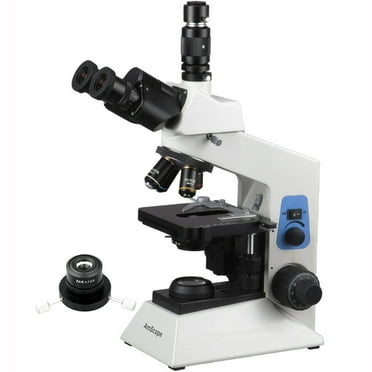 AmScope 1500X Professional Binocular Compound Microscope w Kohler Illumination New - Walmart.com