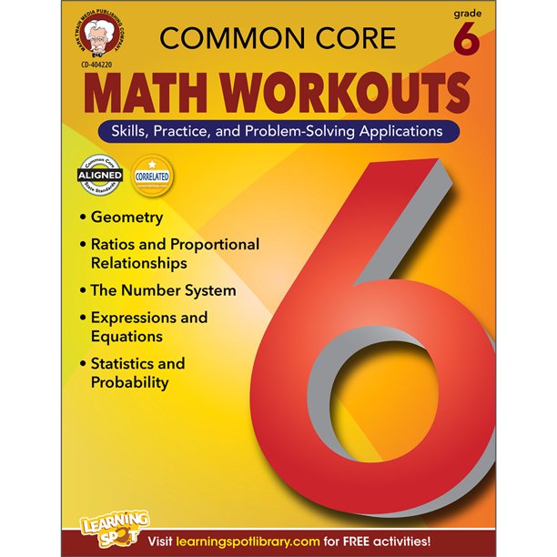 Common Core Math Workouts, Grade 6 (Paperback) - Walmart.com