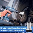 Kchsji Pro-Grade Wheel Hub Resurfacing And Rust Removal Kit, Drill Or 1 ...