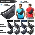 Anti-Theft Travel Sling Bag for Men and Women, Expandable Waterproof ...