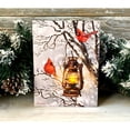 Glow Decor Indoor Xmas Holiday 8" White and Red Cardinal Birds Lighted Tabletop Decor - Walmart.com