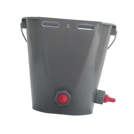 8L Capacity 8L Animal s Farm Animal Feed Buckets with Nipples for 2 ...