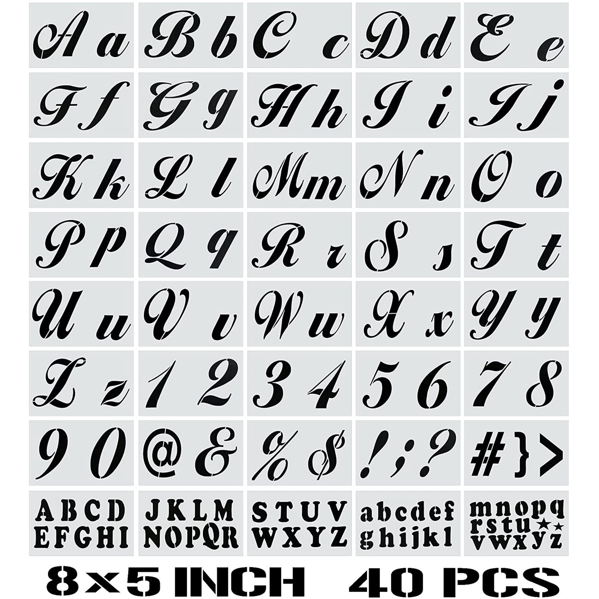 Stencil Letters Lowercase L
