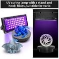 1 Set 405nm UV Curing Light, 48 LED, 360° Rotating Turntable ...