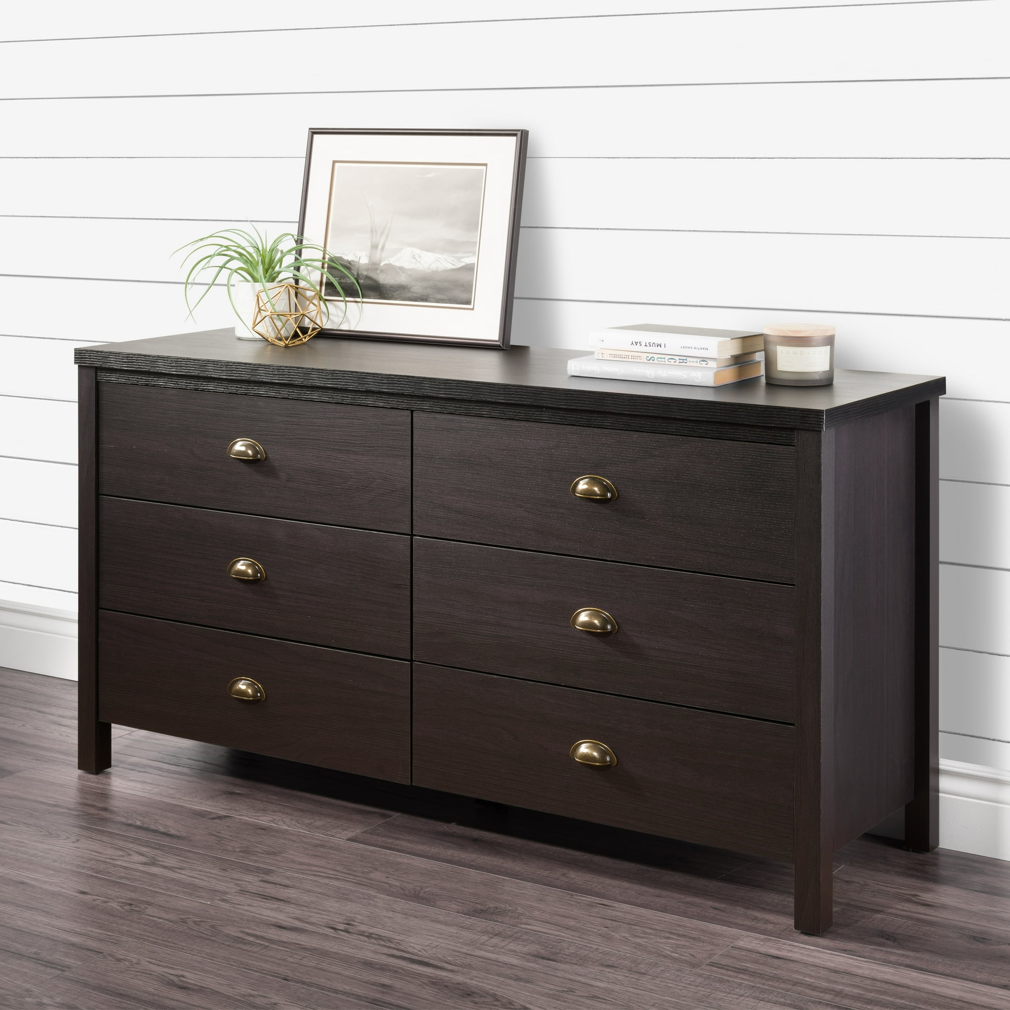 Click here for Corliving Boston Faux Wood-Grain Wide 6-Drawer Tip... prices
