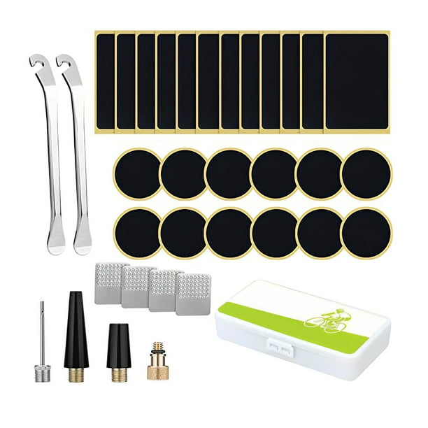DeeCozy Kit de Réparation de Crevaison de Vélo 34 Pcs, Patch de ...