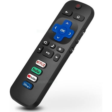 TCL Original Roku Smart TV Remote Control- Black with Netflix, VUDU ...