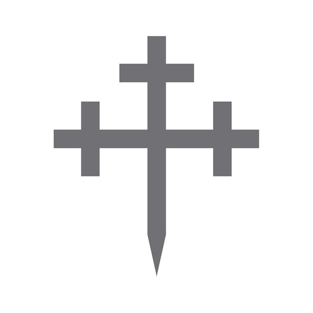Cross Crosslet Fitchy Sticker Decal Die Cut - Self Adhesive Vinyl ...