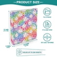 ALAZA Baseball Gradient Leopard Hardcover 3 Ring Binder 1.5" D-Rings ...