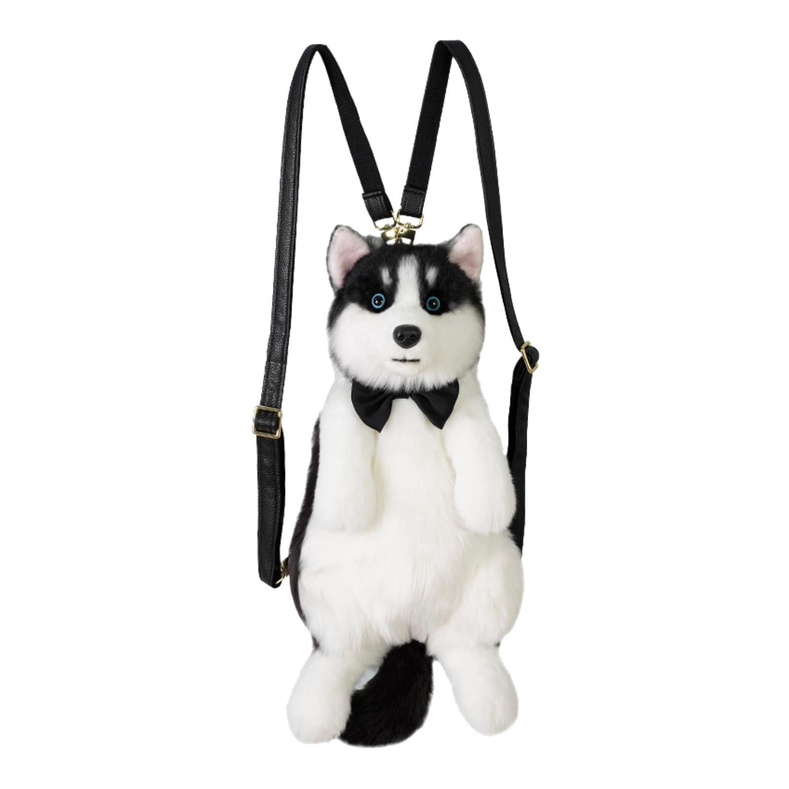 Linda mochila con forma de cachorro, bolso informal suave para ...