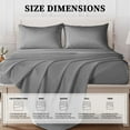 Shilucheng 1000 Thread Count 100 Cotton Egyptian Bed Sheets Set Deep