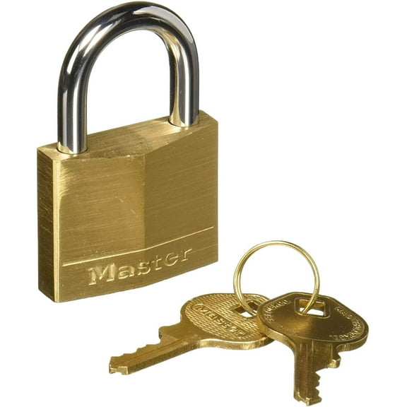 MASTER LOCK 150D - #150 Solid Brass Padlock Keyed Different - Walmart.com