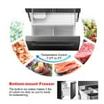 Galanz 18 Cu. Ft. 3-Door French Door Refrigerator with Ice Maker ...