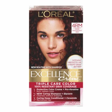 L'Oreal Excellence Creme Triple Protection Hair Color, Light Reddish ...