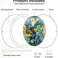 83-Piece Acrylic Suncatcher Puzzle Kit – 7.4 Inch Stained Glass Effect ...