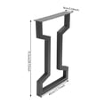 2PCS Steel Table Legs for Coffee & Dining Tables – 220.46lbs Capacity ...
