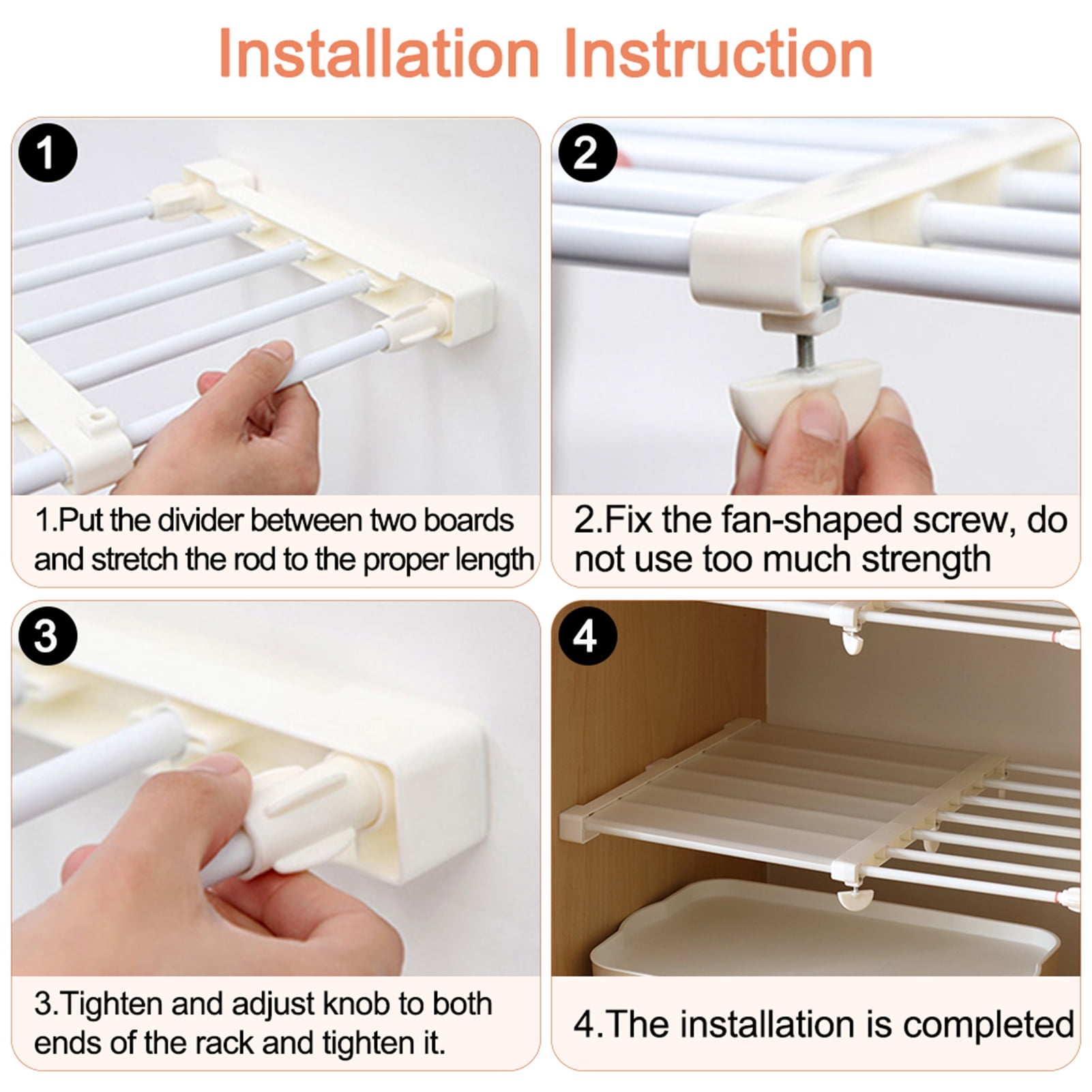 Estante De Almacenamiento Telescópico Para Armario Y Guardarropa ...
