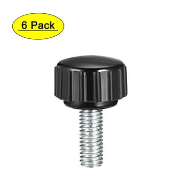 Uxcell M6 x 35mm Male Thread 31mm Head Star Knobs Zinc Plated Black 4 Pack - Walmart.com