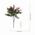 Artificial Christmas Greenery Arrangement, Realistic Faux Plantss Decor for Christmas Tree Home ...