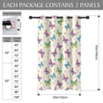 Butterfly and Star Pastel Pattern Blackout Curtains,Triple Weaved ...