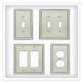 Franklin Brass Classic Beaded Triple Decorator Wall Plate in Satin ...