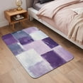 Abstract Gray Front Door Mat Indoor Entrance, Purple Mottled Graffiti ...