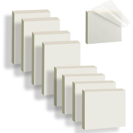 MSYMY 400PCS Transparent Sticky Notes, Transparent Post It Notes Sticky ...