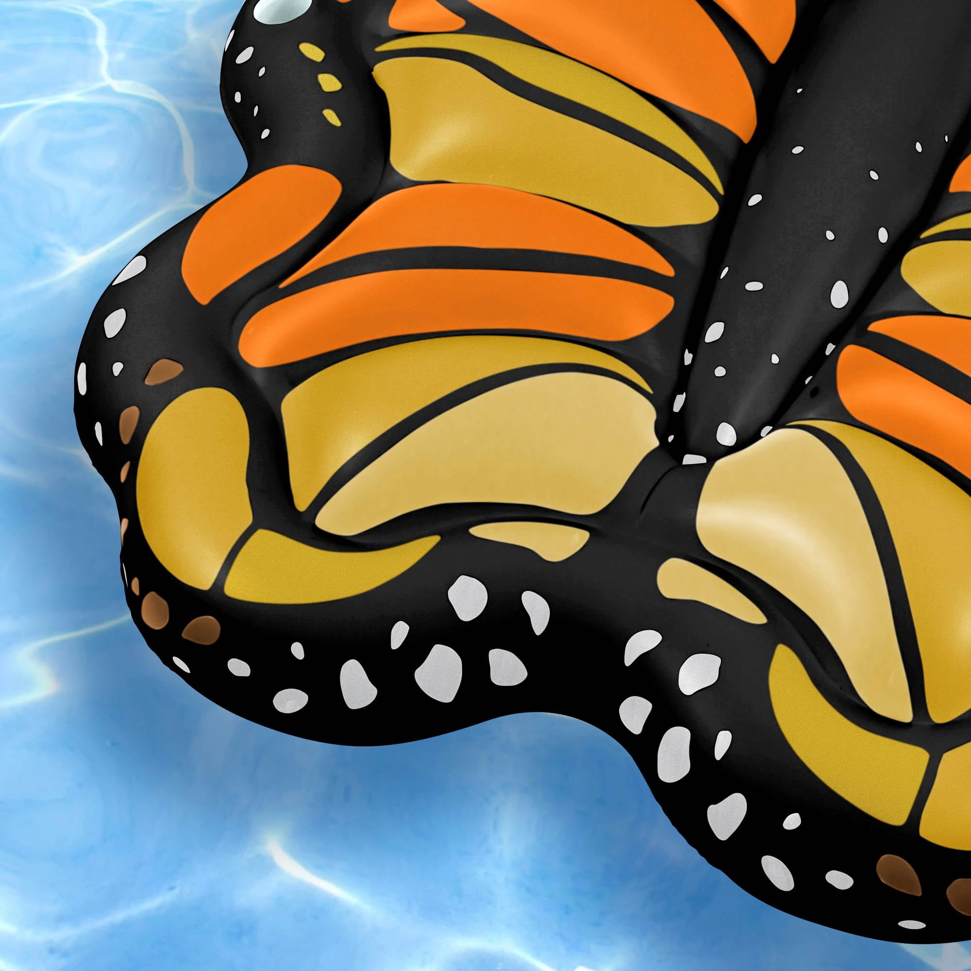 Swimline Giant Monarch Butterfly Inflatable Ride On Pool Float Lounger ...