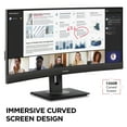 Pre-Owned ViewSonic VG3456C 34 Inch 21:9 UltraWide QHD 1440p Curved Monitor with Ergonomics ...
