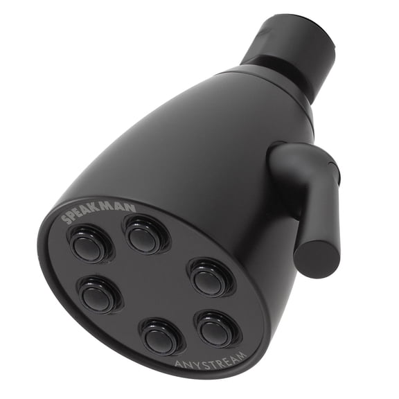 Speakman Icon S-2252-E2 Brass Shower Head, 2 GPM Multi Function, Black ...