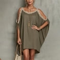 Cold Shoulder Dress Sleeveless Mini Summer Dress Bohemian Beach ...