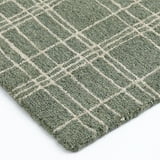 Better Homes & Gardens Green Plaid Wool Indoor Area Rug, 5x7 - Walmart.com
