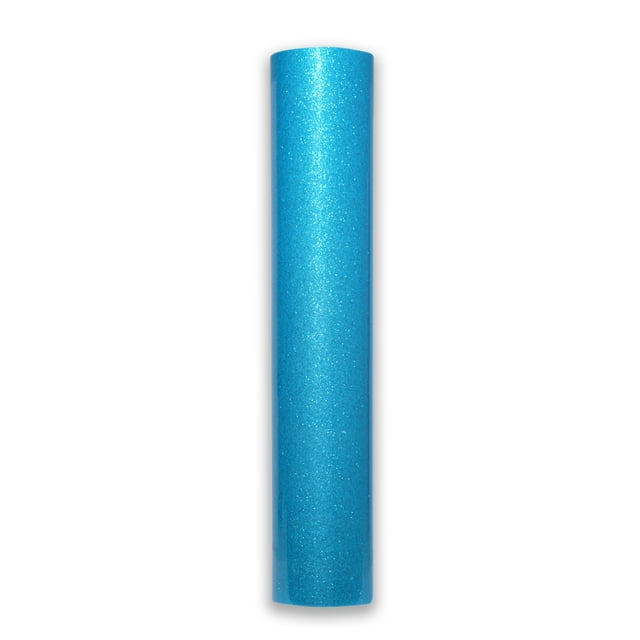Light Blue Glitter Vinyl Rolls for Cricut, Silhouette | 6 Feet ...