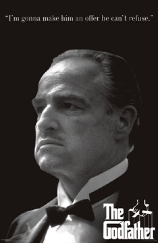 The Godfather Profile Poster (24 X 36) - Walmart.com