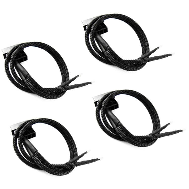 XSPC Twin 3mm LED Wire with 4-Pin Molex Connector, Orange, 4-pack ...