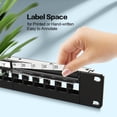24 Port Patch Panel Blank Keystone Patch Panel 1U 19" for Rackmount ...