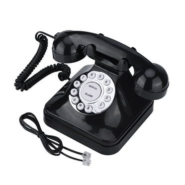 TelPal Retro Corded Landline Phone, Classic Vintage Old Fashion ...