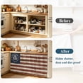 Anniversary USA Flag Cabinet Curtains 35''x35'', Vintage American Flag ...