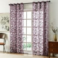 SHANNA Sheer Curtains Set of 2, Lightweight Grommet Window Panels for ...