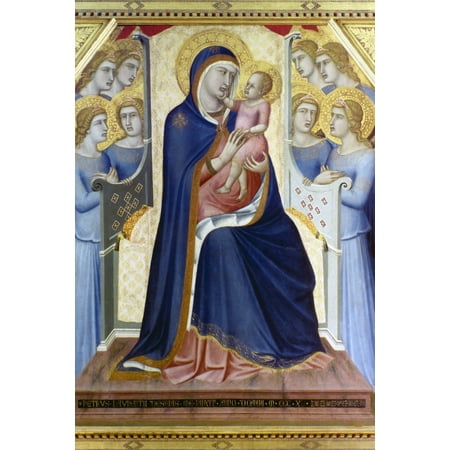 Lorenzetti: Madonna. /Nthe Virgin And Child. Panel, C1315-1340, By ...