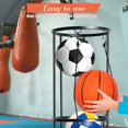 Aolamegs Ball Storage Rack,Wall-Mounted Garage Sports Equipment ...