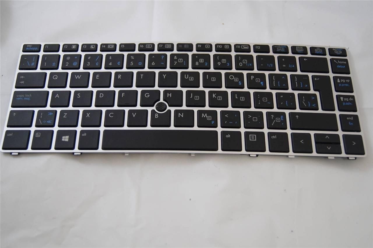 HP 702843-DB1 Keyboard with pointing stick - Full-sized layout with ...