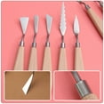 6 Pcs Shaped Oil Painting Scraper Art Tools Mixing Color Knives ...