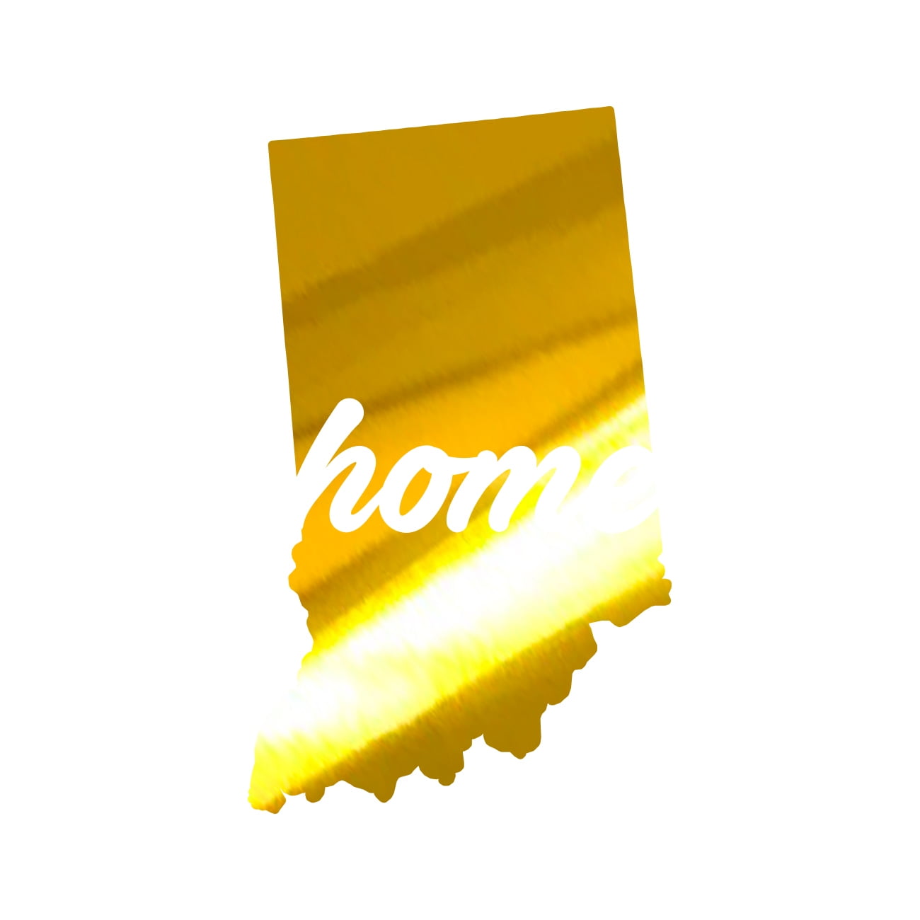 Indiana Home Sticker Decal Die Cut - Self Adhesive Vinyl - Weatherproof ...