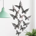 12pc 3D Butterfly Sticker Art Wall Mural Door Decals Home Decor DIY ...